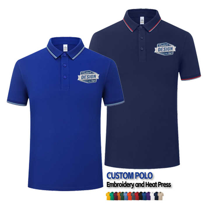 High Quality Custom Work Uniform Blank Plain Cotton Polyester Sports Mens Golf Polo- Style Shirt ...