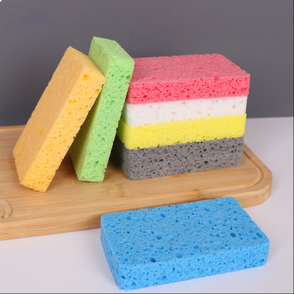 Wood Pulp Cotton Water Absorbent Colorful Kitchen Cleaning Kitchen ...