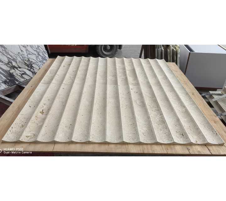 Natural Travertine Concave Tiles for Living Room & Kitchen