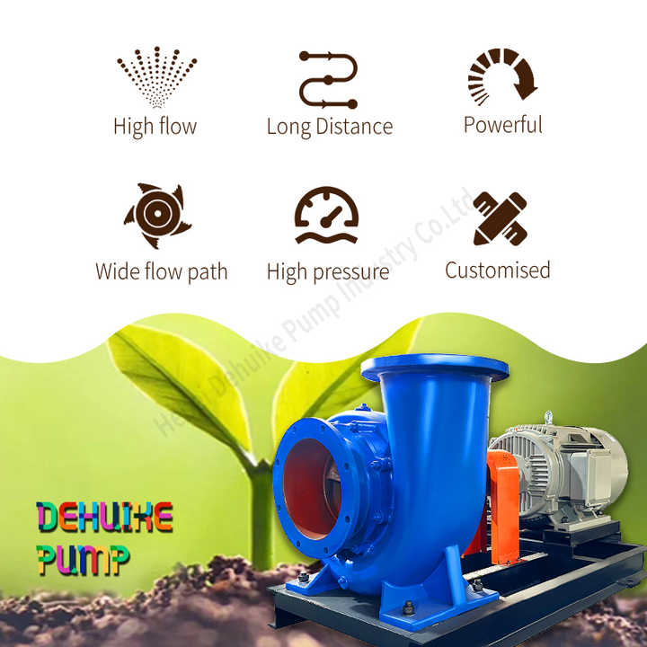 High Flow Motor Driven Mixed Flow Water Pump for Irrigation