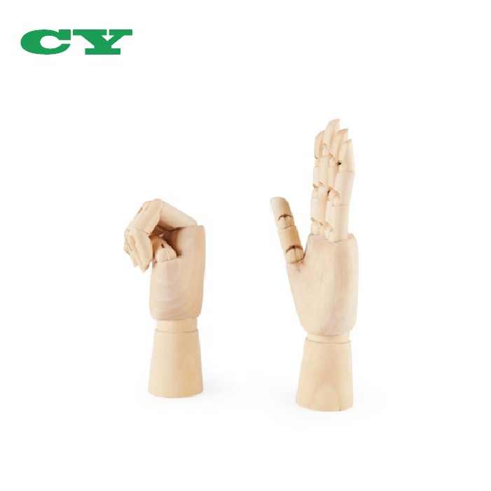 Wooden Sectioned Opposable Articulated Hand Figure Manikin