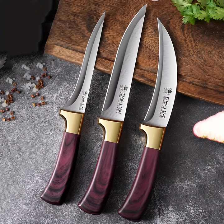 Stainless Steel Boning Knife - Professional Butcher Set