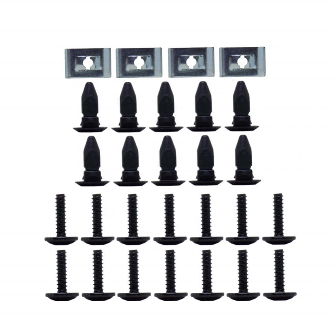 VOLKSWAGEN ENGINE SPLASH GUARD TRAY WHEEL ARCH COVER CLAMPS CLIPS Neue ...