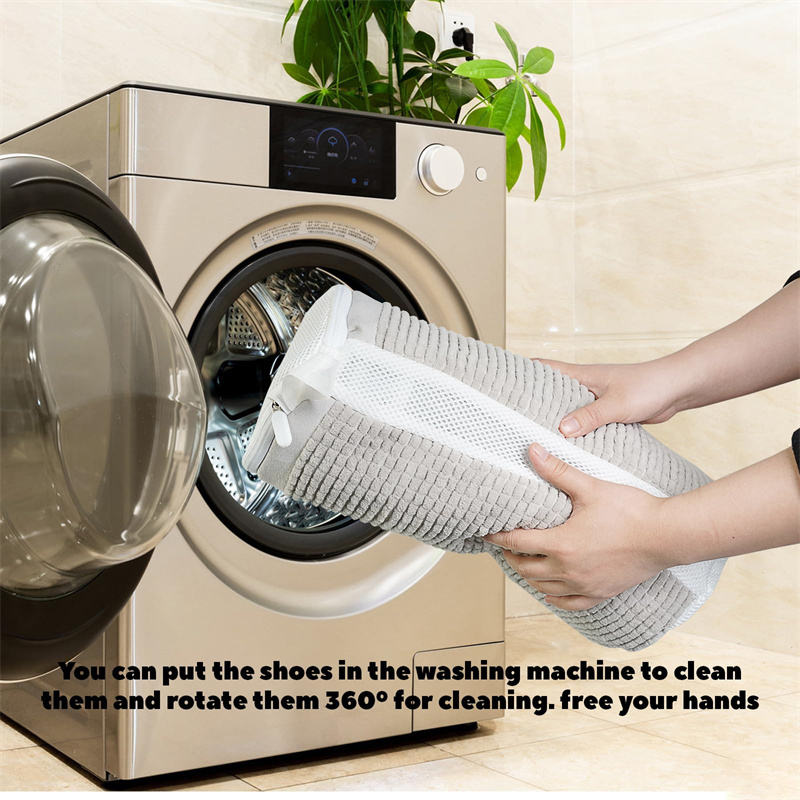 Upgraded 360 Wrap-Around Durable Reusable Polyester Shoe Laundry Bag ...