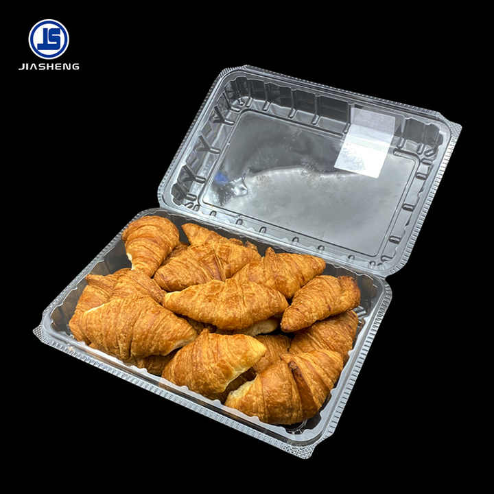 Clear Rectangular Clamshell Boxes - Perfect for Desserts