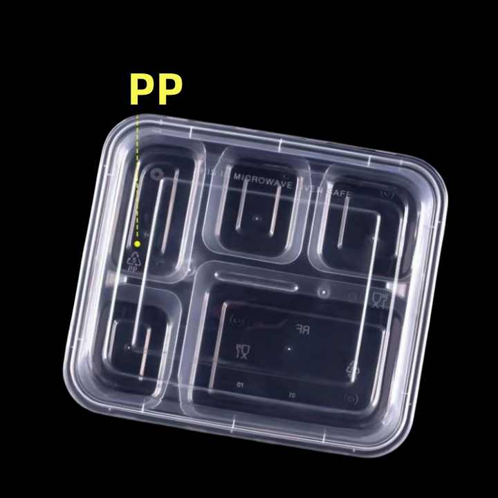 Compartments Food Grade Container PP Lunch Box Disposable Kitchen with ...