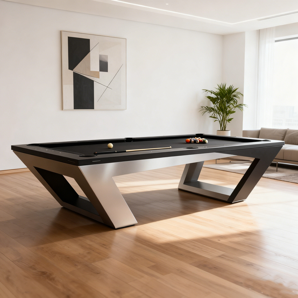 Mini Pool Table Toy Russian Pyramid Slate Cushion Real Leather Pockets ...