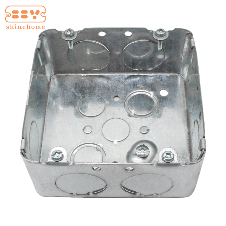 4-11/16 X 4-11/16 X 2-1/8 Square Stainless Steel Galvanized Steel ...