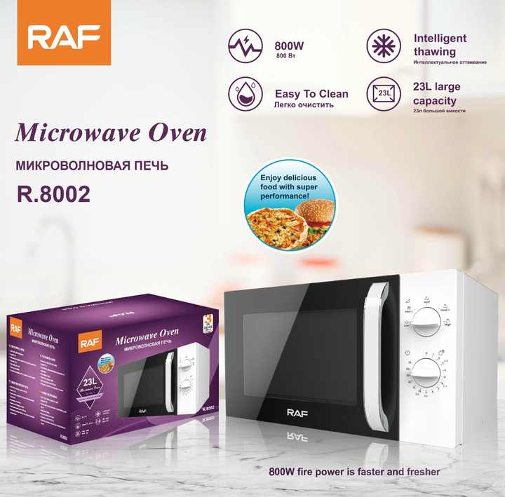 RAF Compact Micro Wave Kitchen Electric 23L - Easy Cooking