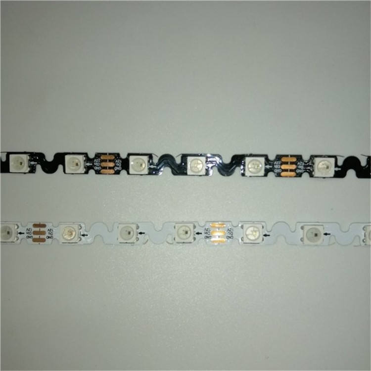 5V 12V WS2812 WS2811 Addressable LED Zigzag Strip Light 6mm PCB 60/84 ...