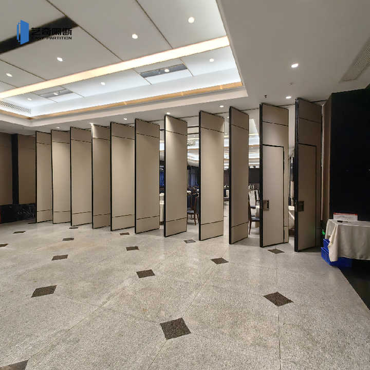 Hotel Space Division Folding Mobile Silent Partition Wall Hanging Floor ...