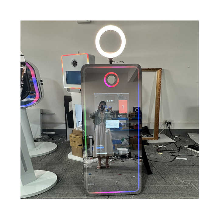 70 Inch Magic Mirror Photo Booth - Interactive & Vintage