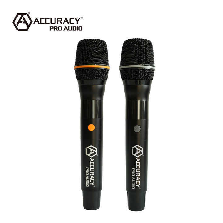 Accuracy Pro Audio UHF-232 2 Channel Microphone Wireless Professional ...