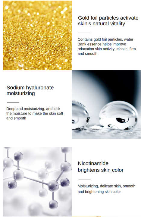 Private Label Anti Aging 24k Gold Serum - Whitening & Moisturizing