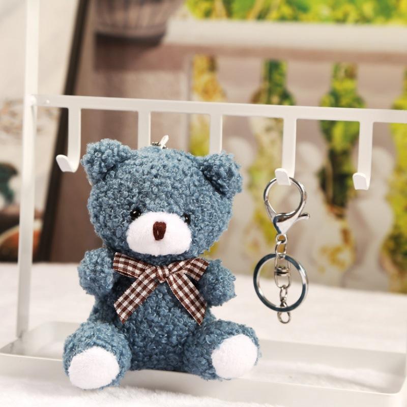 Cute Fluffy Teddy Bear Keychain, Plush Toy Bear, Bag Keychain, Doll ...