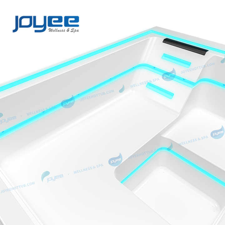 JOYEE Square Shape Luxury Overflow Jacuzzis White Gel Coat Freestanding ...