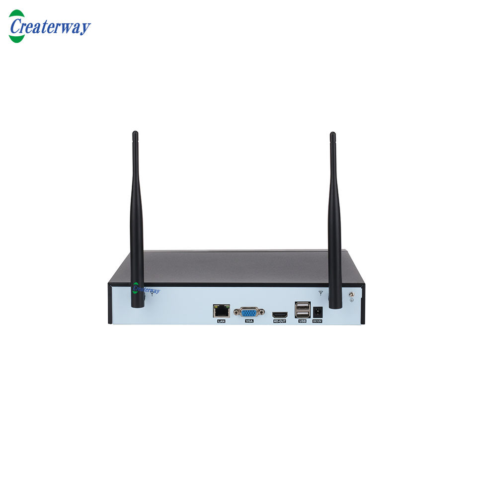 H.265 1080p Bullet CCTV IP Camera System 4-Channel NVR Kit Indoor WiFi ...