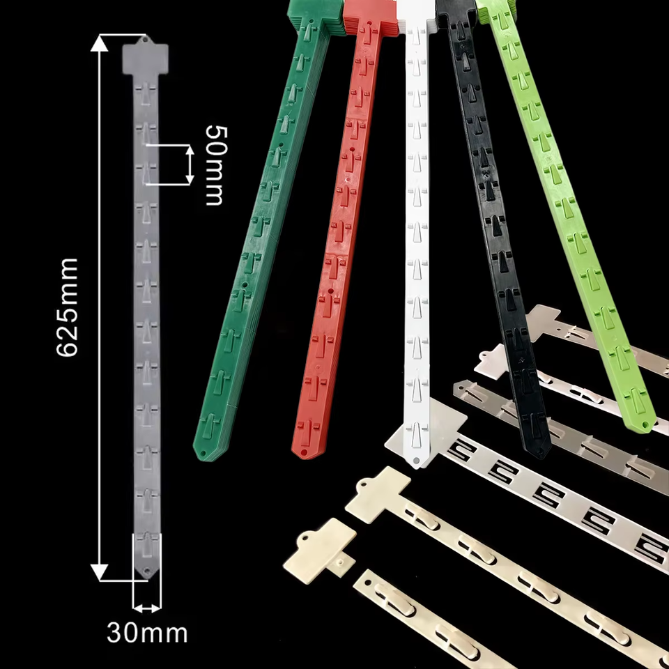 Supermarkets Retail Display Hanging Plastic Clip Strip For Snacks ...