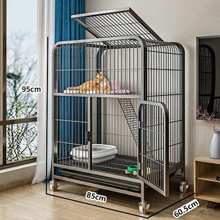 Villa Super Large Indoor Two-Storey Cat Cage Home Pet Cattery with ...