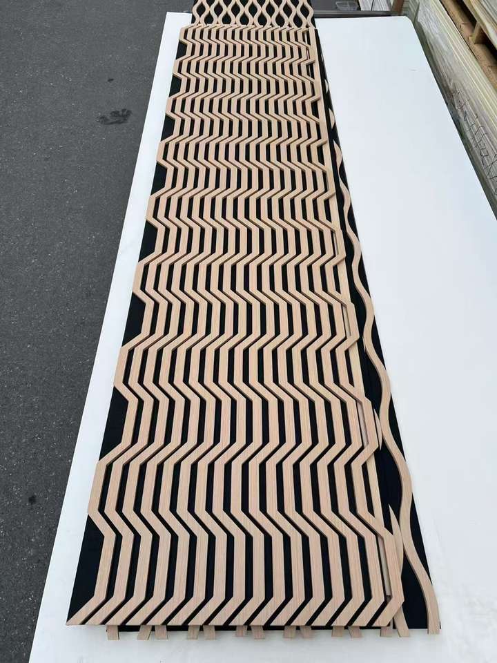 Decorative Acoustic Wall Panel Soundproof Interior Wooden Slat Wall ...