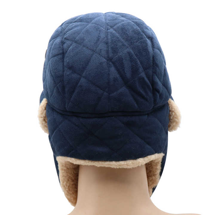 Wholesale Waterproof Plain Ear Flap Trapper Winter Hat for Men Wool ...