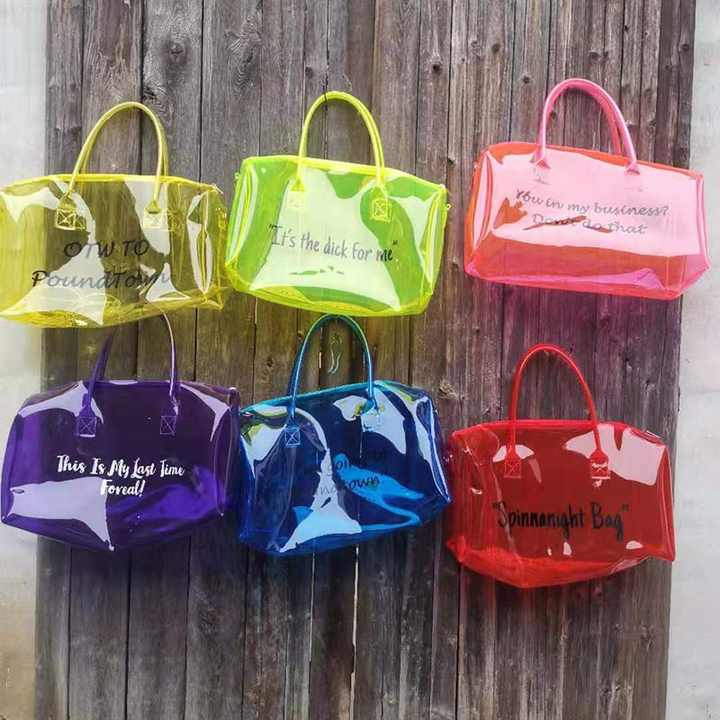 Custom Logo Saying Spinnanight Overnight Hoe Bag Small MOQ