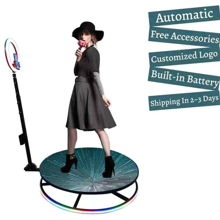 LED 80 100 115cm Party Birthday Wedding Event Slow Motion Rotating Magic Selfie Stick 360 Degree ...