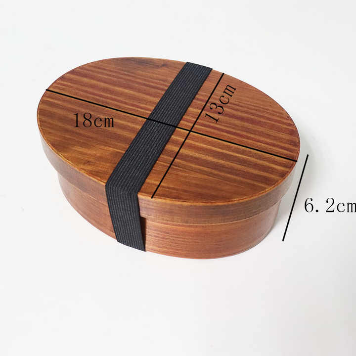 Eco-friendly Bento Kutusu - Wooden Lunch Box with Separator