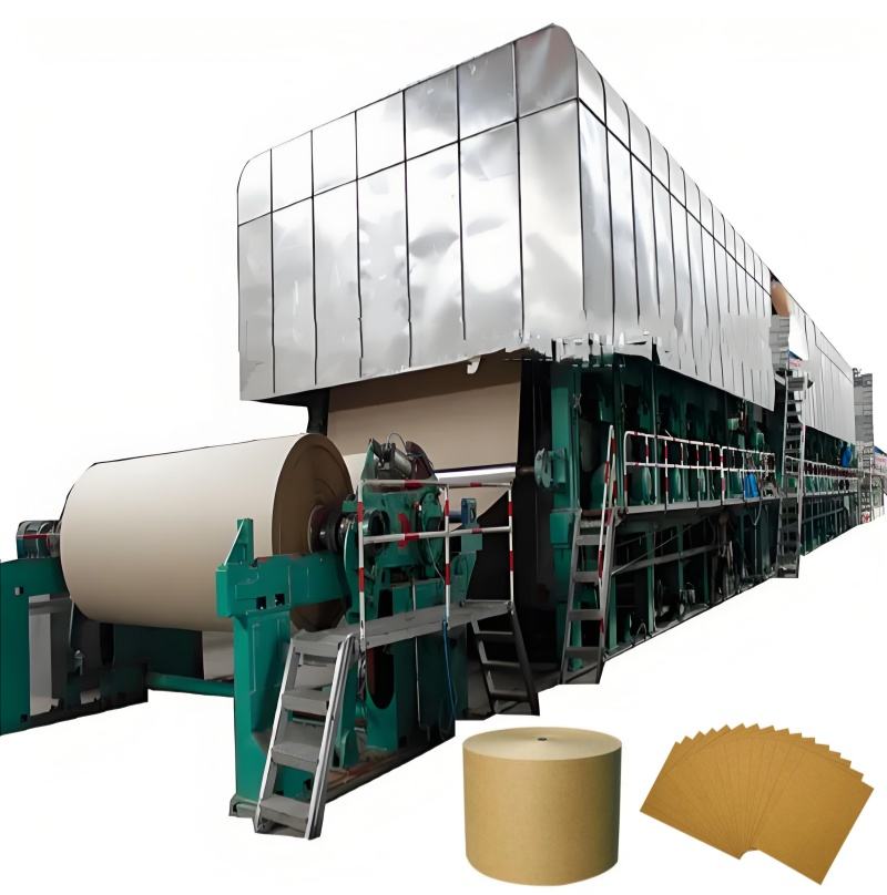 Recycled Material Corrugated Cardboard Making Machinery Kraft Mill ...