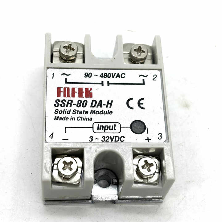 Single Phase Solid State Relay Module SSR-80 DA-H 90-480VAC Input 3 ...
