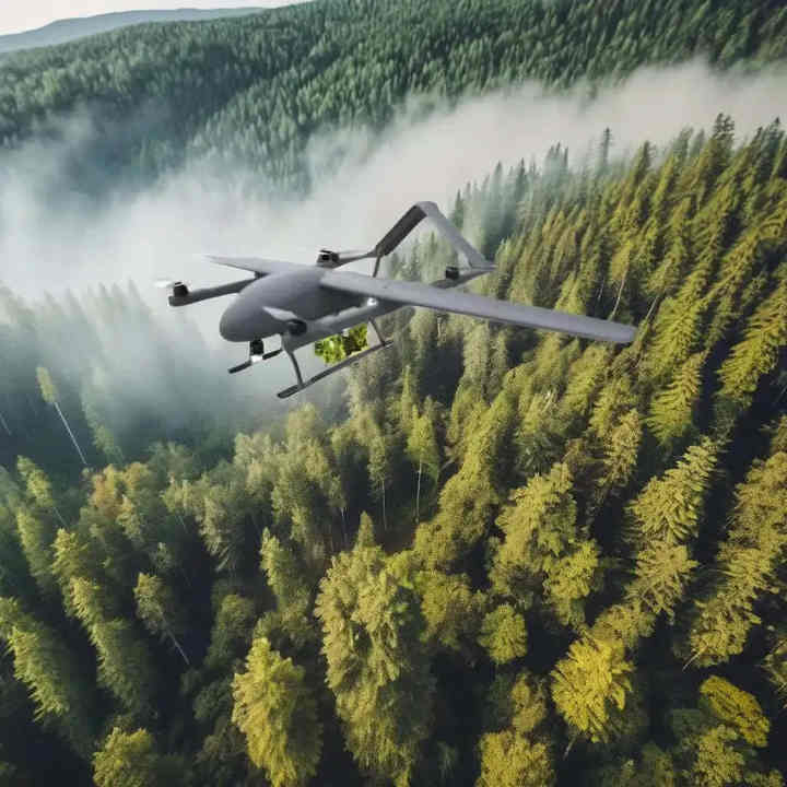 Commercial Heavy Lift Hybrid Long Range VTOL Fixed Wing Drone UAV with ...