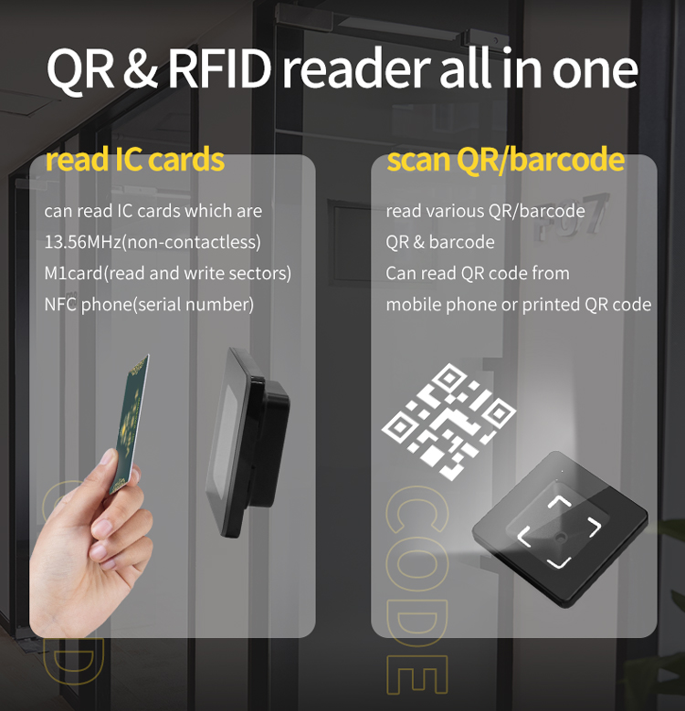 Vguang M350 Door Access Control System QR Code Scanner QR Code Reader ...