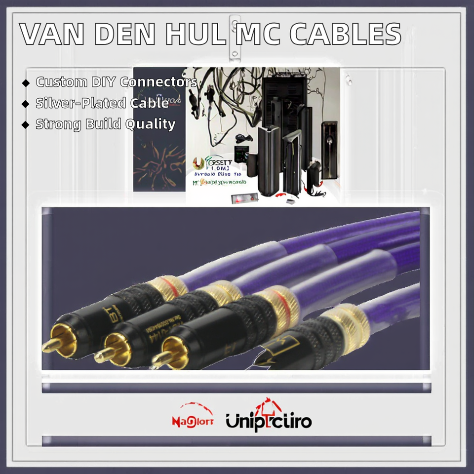 Hifi Van Den Hul MC Silver Plated 65g DIY RCA Plug Custom Combination ...