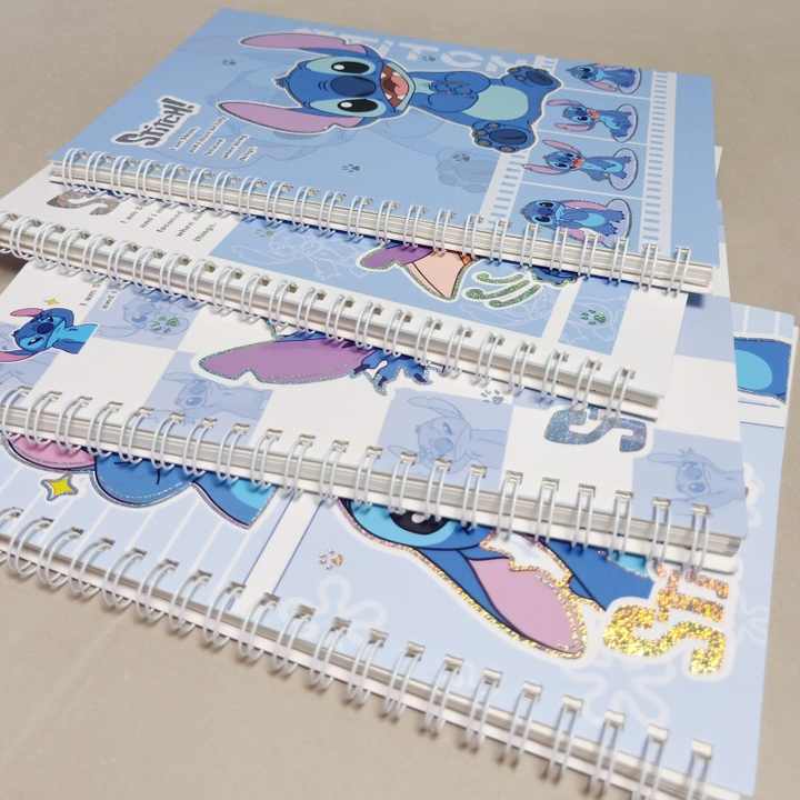 Stationery Stitch Notebook, Cute Stitch Note Book, Cartoon Anime Stitch ...