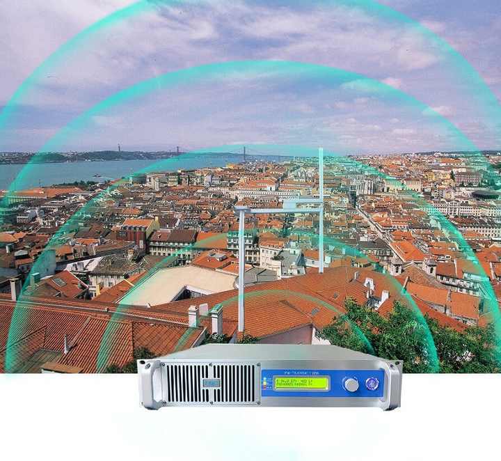 Safe Long Range 500W FM Transmitter for Radio Station & Bluetooth