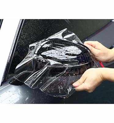LLU MAR Luxury Car Wrap Black Self-Healing Paint Protection Film Smart ...