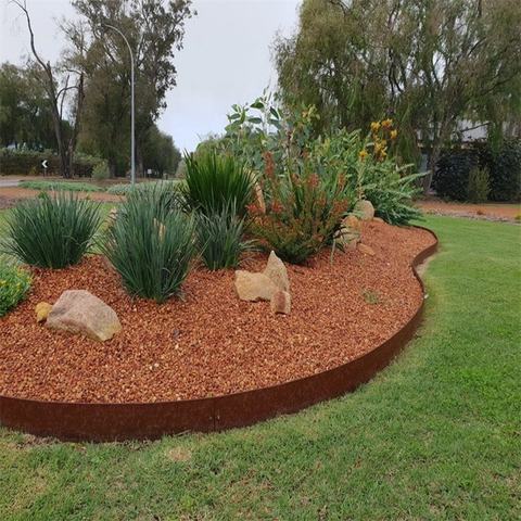 Flexible Corten Steel Garden Edging | Weather Resistant Metal Landscape ...