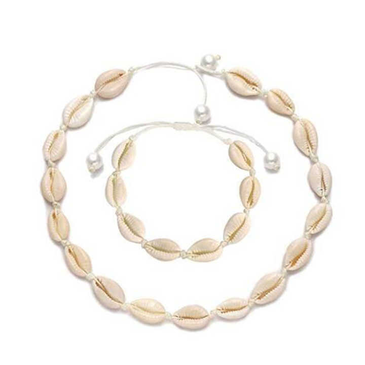 Custom Design Hawaii Beach Natural Pearl Sea Shell Choker