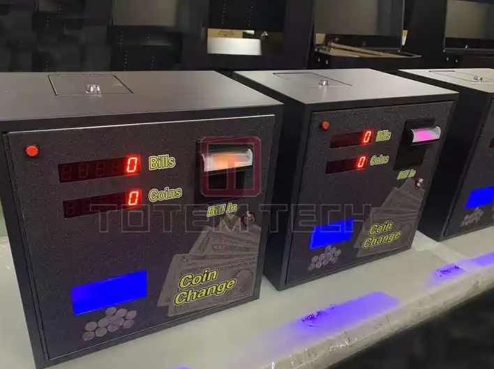 Mini Wall-mounted Coin Exchange Machine Coin Changer Machine Quarter ...