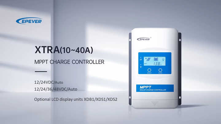 12V/24V MPPT Solar Controller with 30A LCD Display 40 Amps 20A Solar ...