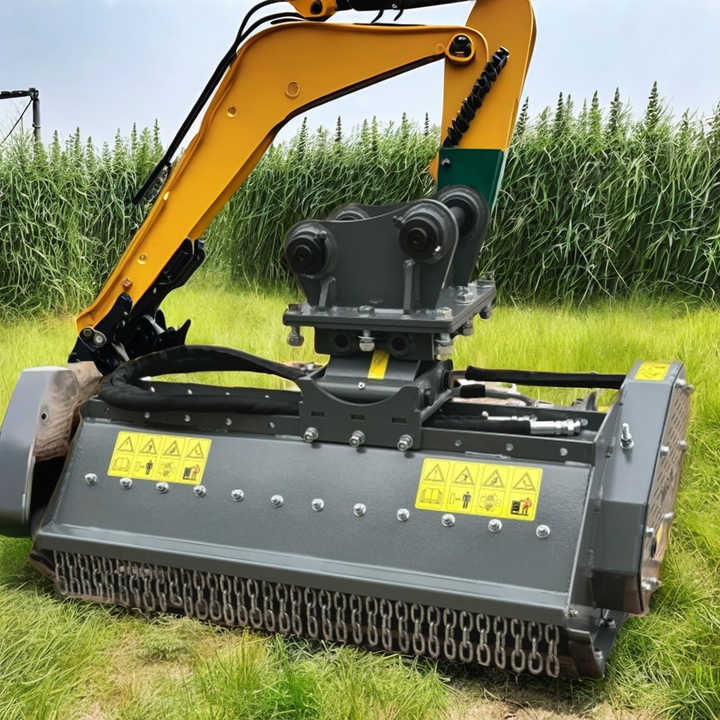Mini Excavator Lawn Mower with Rotary Brush Cutting Machine for ...