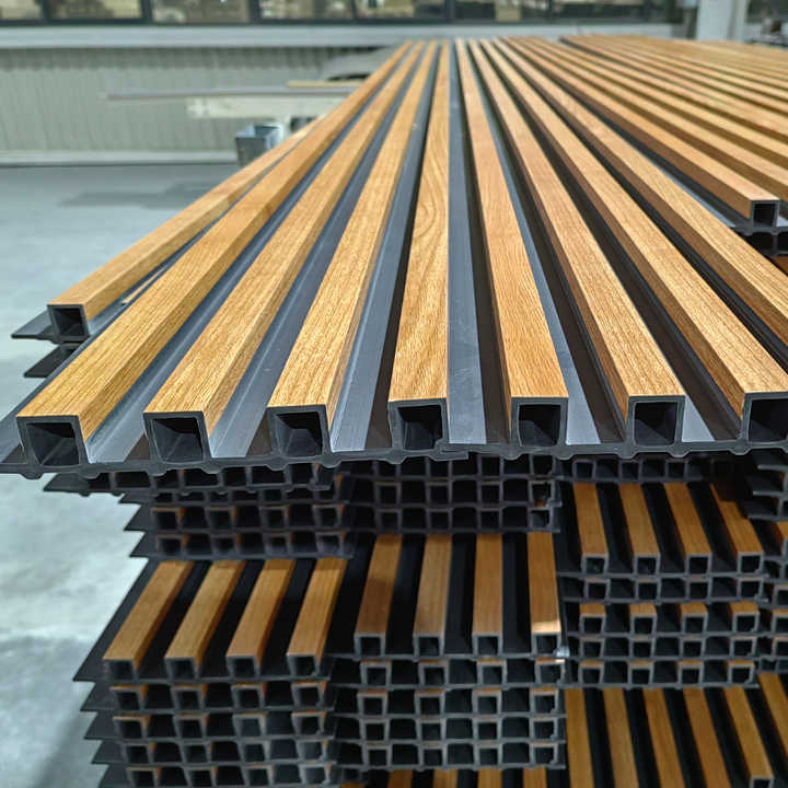 Pvc Laminated Wpc Wall Panel Wood Plastic Composite Wpc Panel Fluted ...