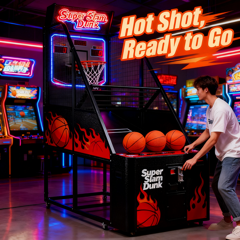 Commercial Arcade Basketball Game Machine Coin Operated Basketball Game ...