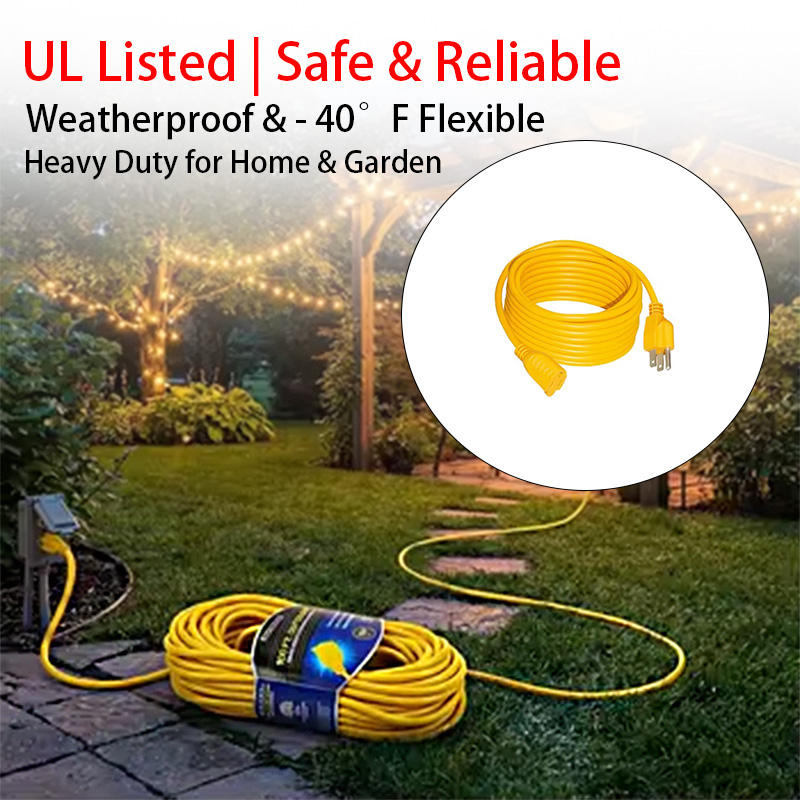 Extension Cord 12/3 25ft/50ft/100ft Heavy Duty 220V Outdoor Power ...