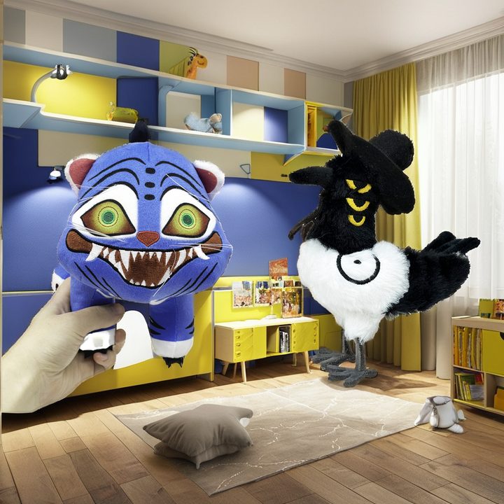 Super Soft Kpop Demon Hunters Tiger Plush Toy New Design Anime ...