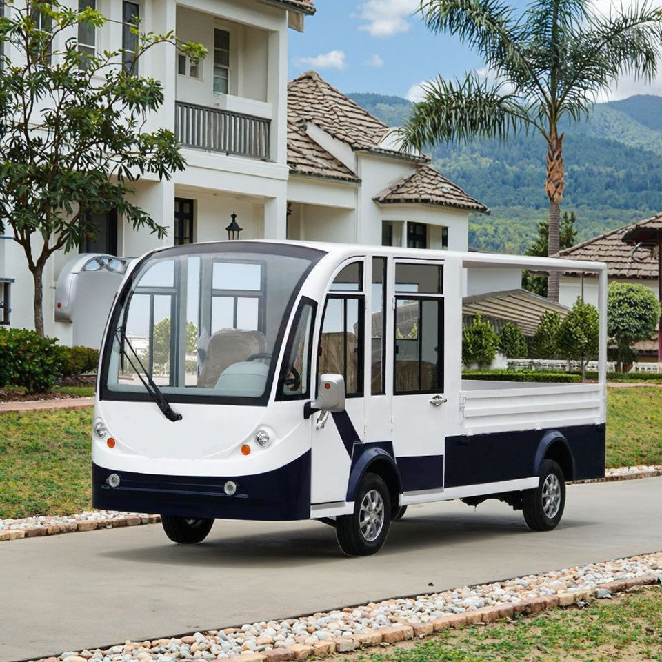 CJD Custom-Built Electric Sightseeing Shuttle Bus Integrated Cargo ...
