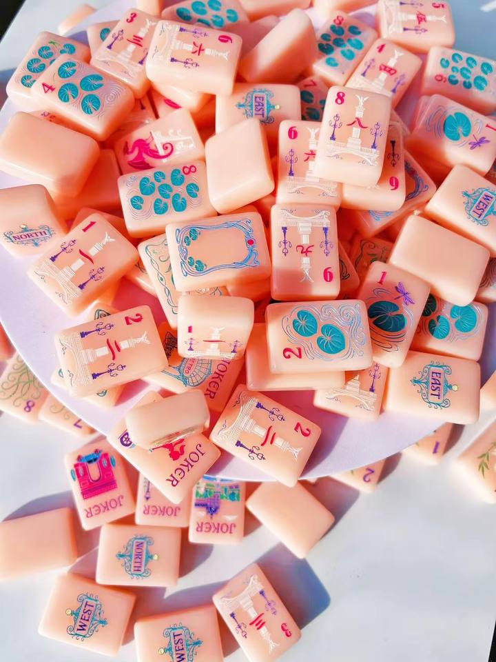 American Mahjong Tiles 4 Layer Mahjong Tiles Household Gift Set ...