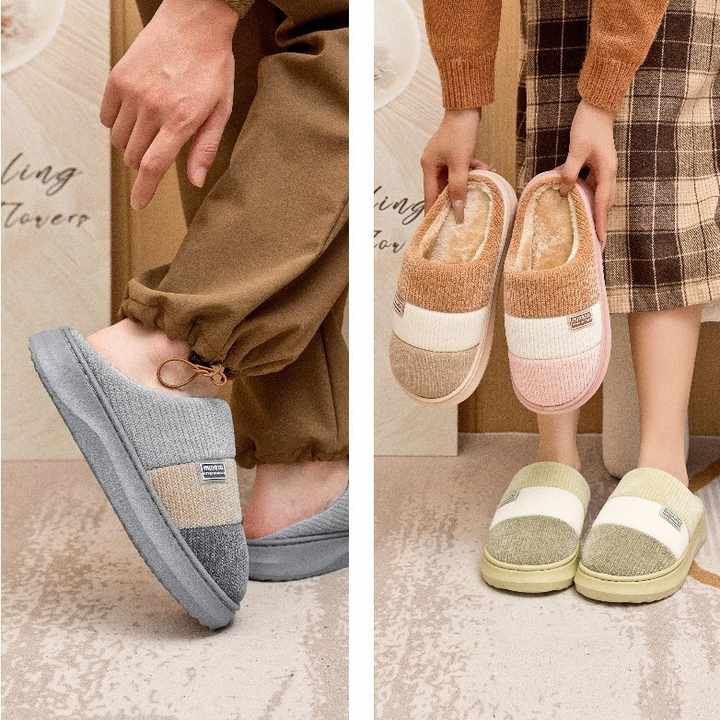 Mingya 2025 Women's Winter Indoor Home for Slippers Warm Color-Matching ...