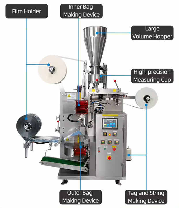 Automatic Double Chamber Fruit Tea Bag Packing Machine