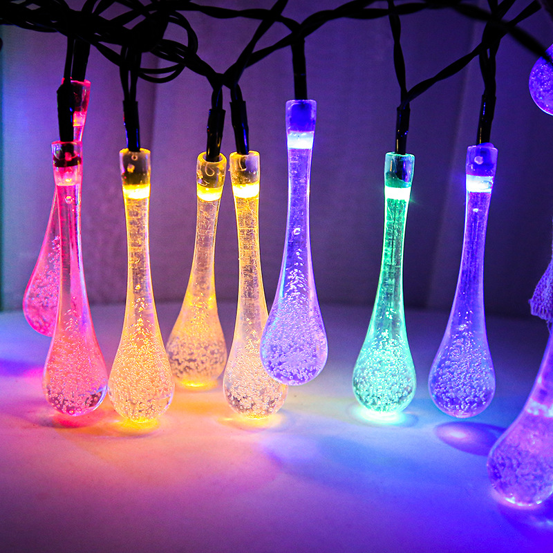 DM23054 Solar LED string light-crystal Water Drop-Taizhou Deco-Maker ...